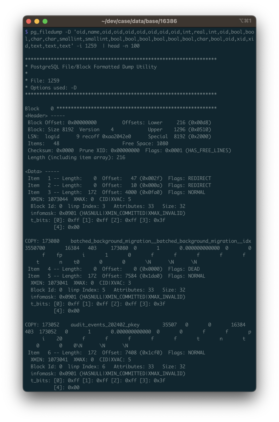如何用 pg_filedump 抢救数据？ | PIGSTY